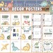 Dinosaur Classroom Posters Learning Posters Elementary Classroom Decor ...