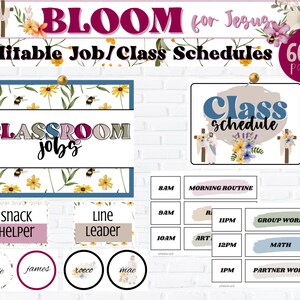 Christian Editable CLASSROOM DECOR Bundle | Elementary Classroom Decor ...