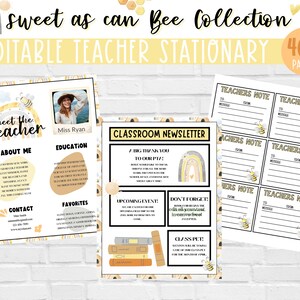 Bee Editable CLASSROOM DECOR Bundle | Elementary Classroom Decor ...