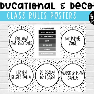 CLASSROOM Poster Bundle Educational CLASSROOM Decor Posters - Etsy