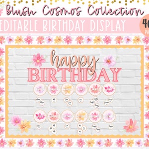 Pink & Floral Editable CLASSROOM DECOR Bundle | Elementary Classroom ...