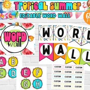 Bright Tropical Summer CLASSROOM DECOR Bundle | Elementary Classroom ...