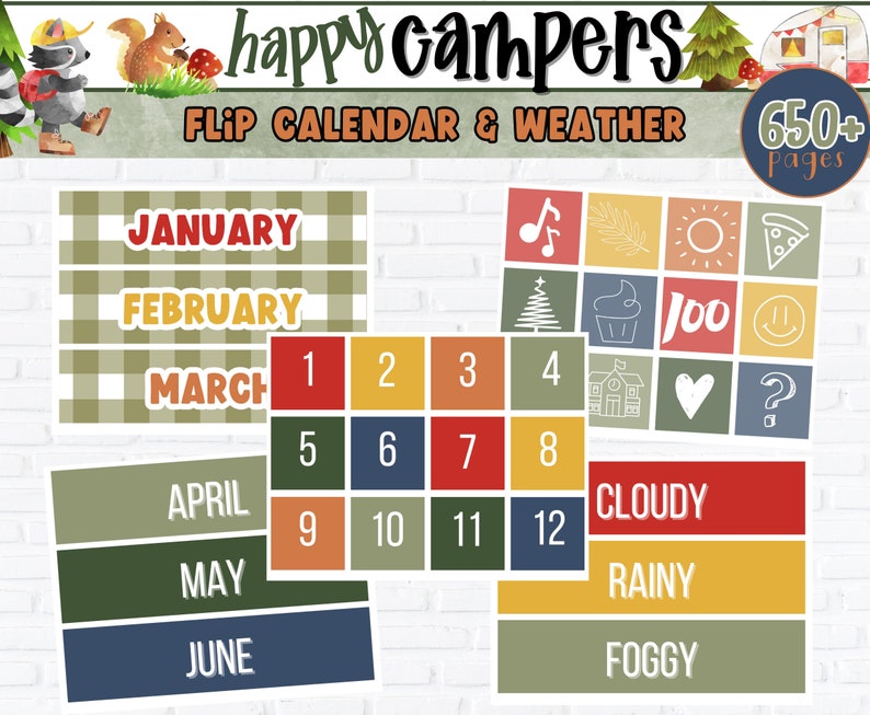 Summer Camp Theme CLASSROOM DECOR Bundle Elementary - Etsy