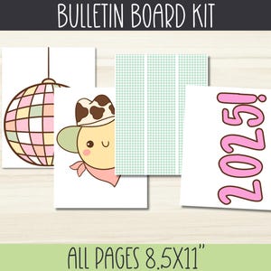 Western New Year Bulletin Board Kit | Printable Cowboy Bulletin Borders ...