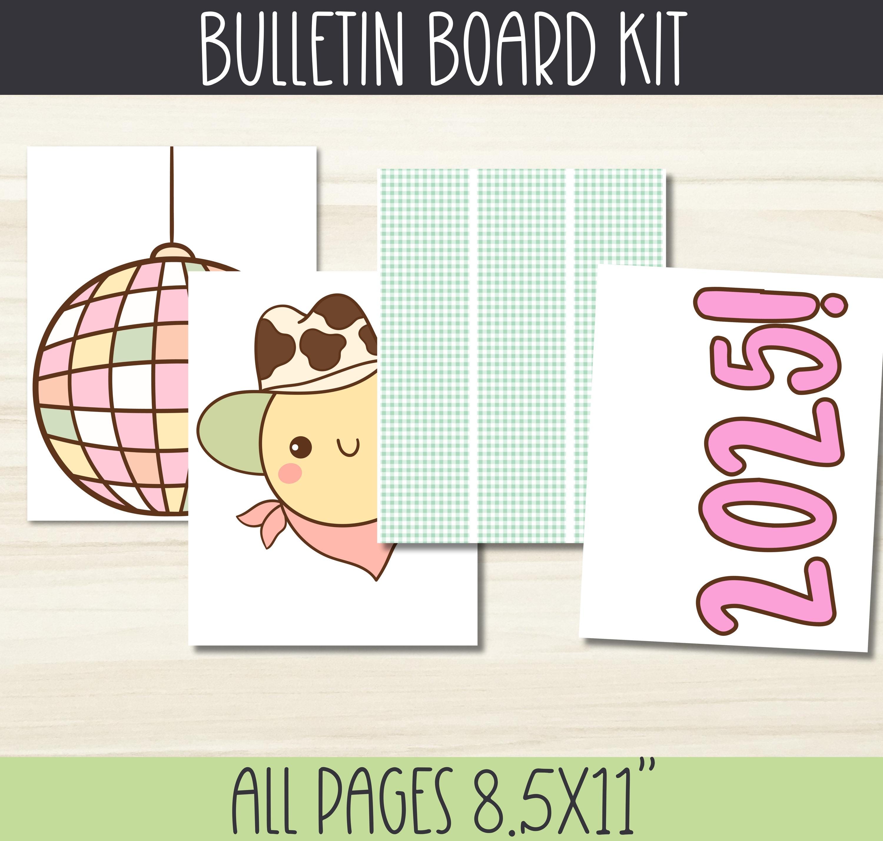Western New Year Bulletin Board Kit | Printable Cowboy Bulletin Borders ...