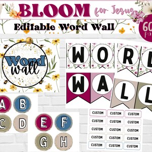 Christian Editable CLASSROOM DECOR Bundle | Elementary Classroom Decor ...