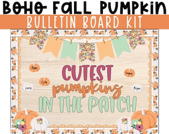 Pastel Ghost Happy Halloween Bulletin Board Kit | Fall Bulletin Board ...