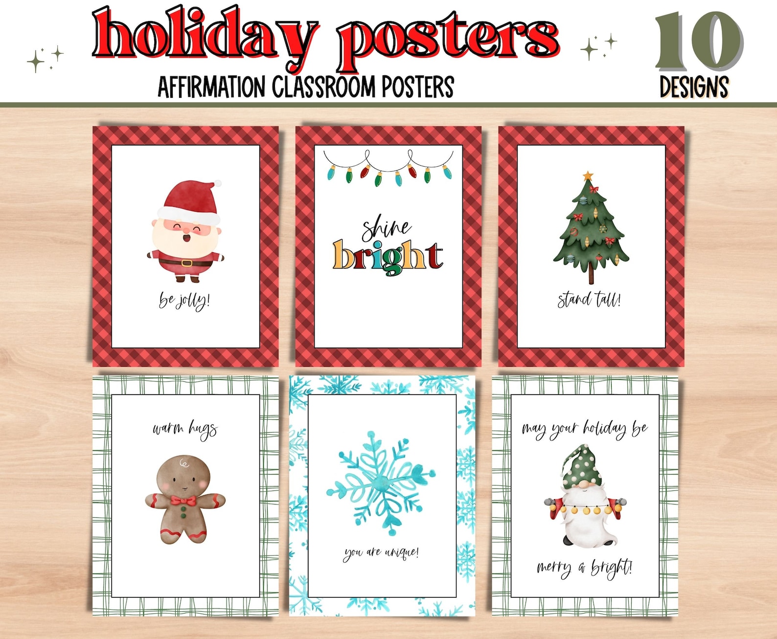 Christmas & Winter Affirmation Classroom Poster Set. Christmas ...