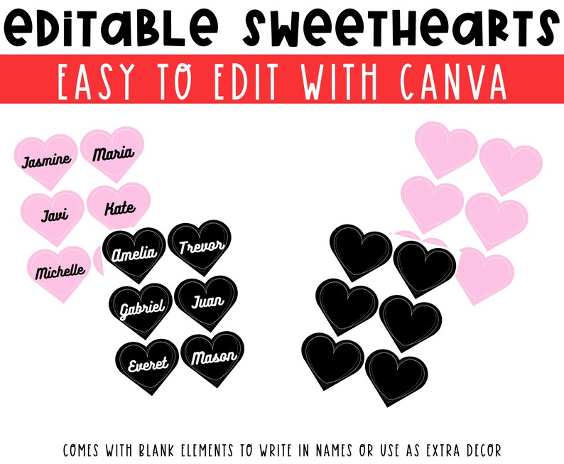 Valentine Pizza Bulletin Board Kit. Editable Valentine's Themed ...