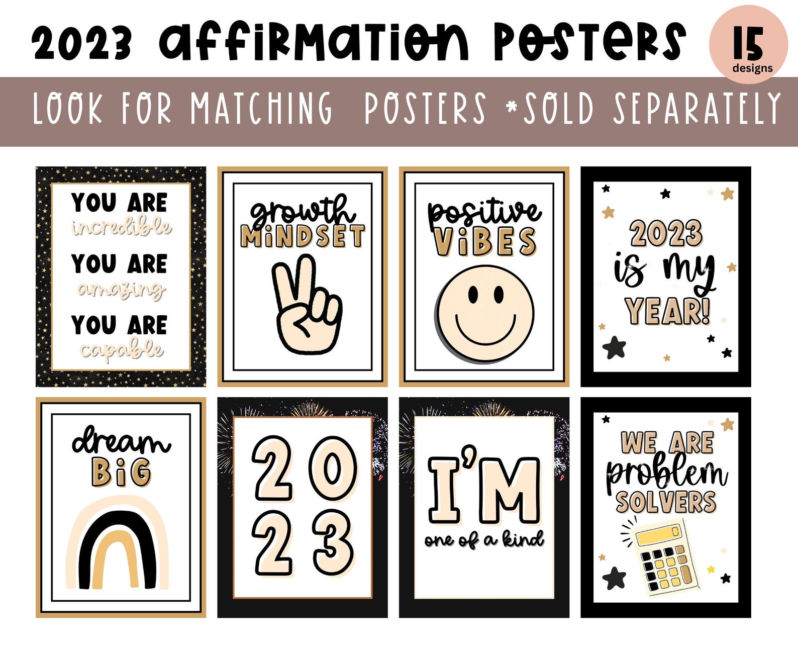 Daily Affirmation Bulletin Board Kit Printable Boho Bulletin - Etsy