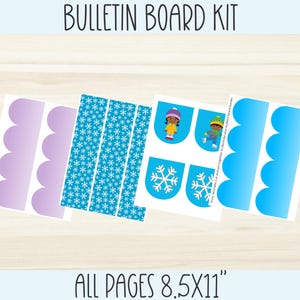 Preschool January Bulletin Board Kit | Printable Bulletin Borders | New ...