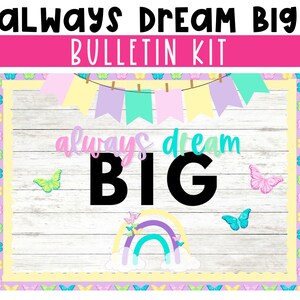 Library Bulletin Board Idea | READING Gives You Wings | Dream Big ...
