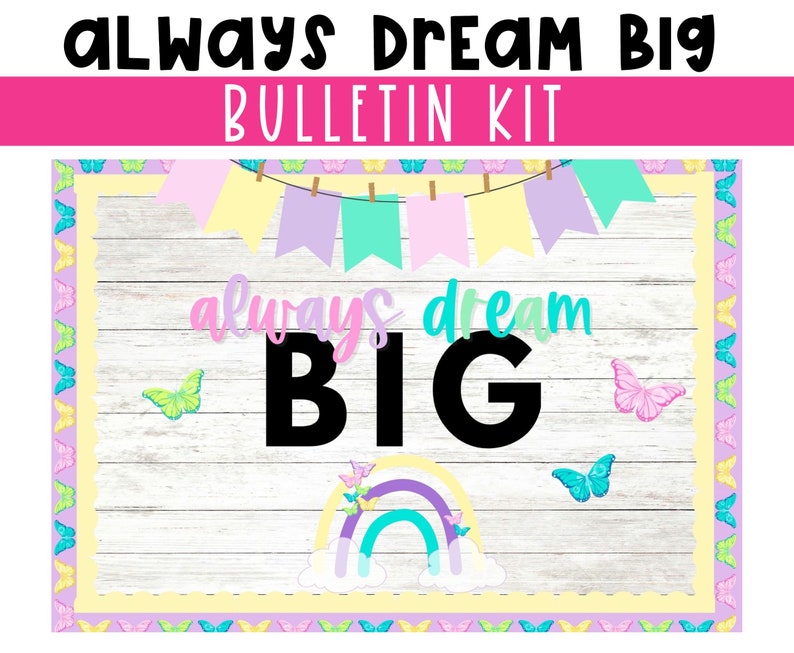 Library Bulletin Board Idea READING Gives You Wings Dream Big Bright ...