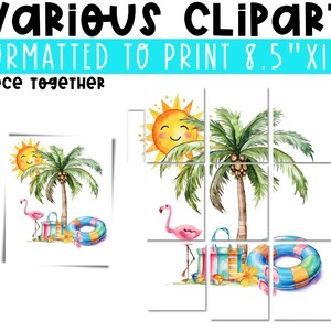 Bright Summer Paradise Editable Bulletin Board Kit | Elementary ...