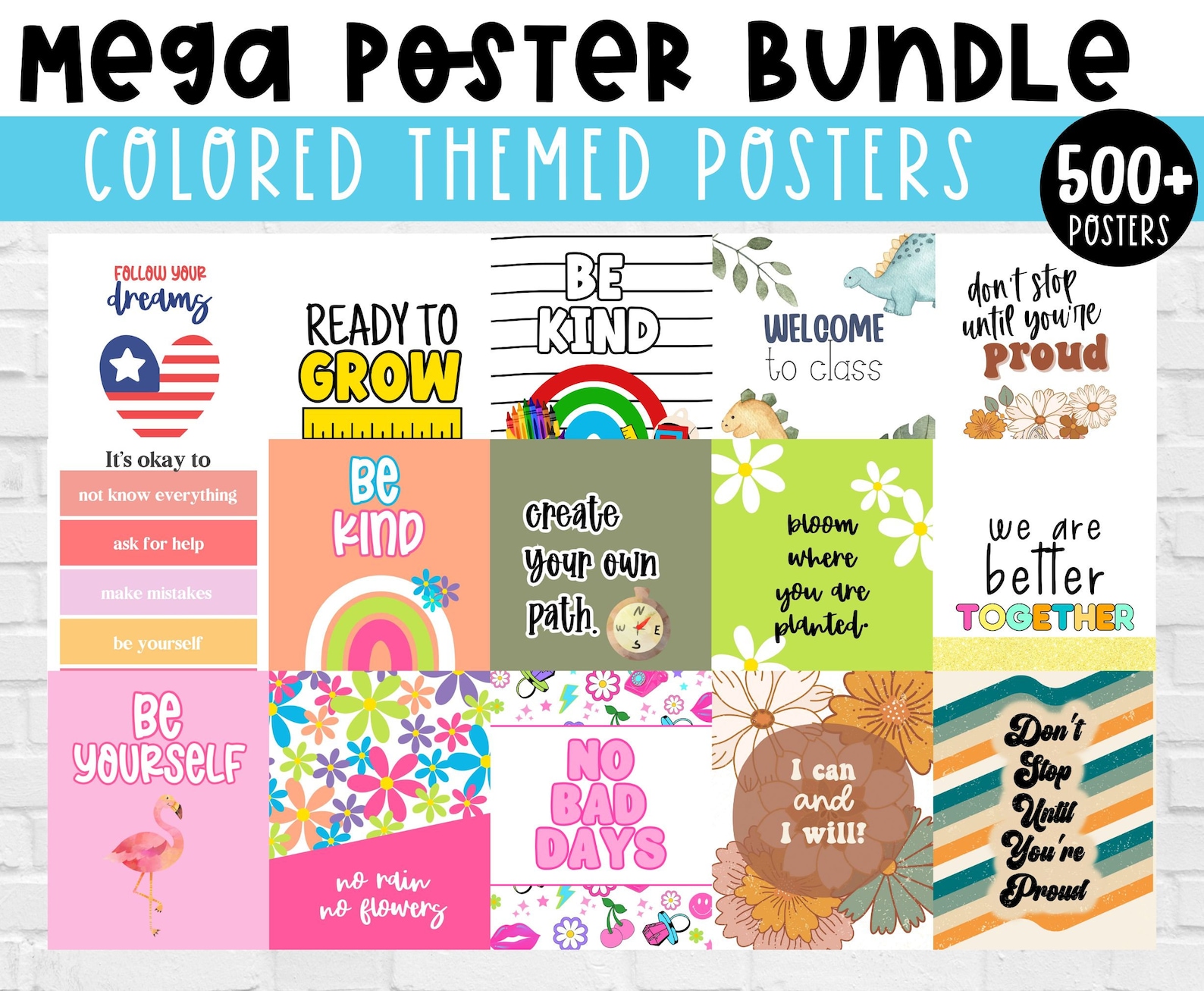 CLASSROOM Poster Bundle Educational CLASSROOM Decor Posters - Etsy