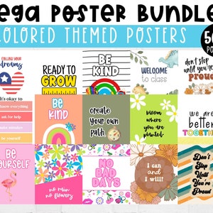 CLASSROOM Poster Bundle| Educational CLASSROOM Decor Posters| Bulletin ...