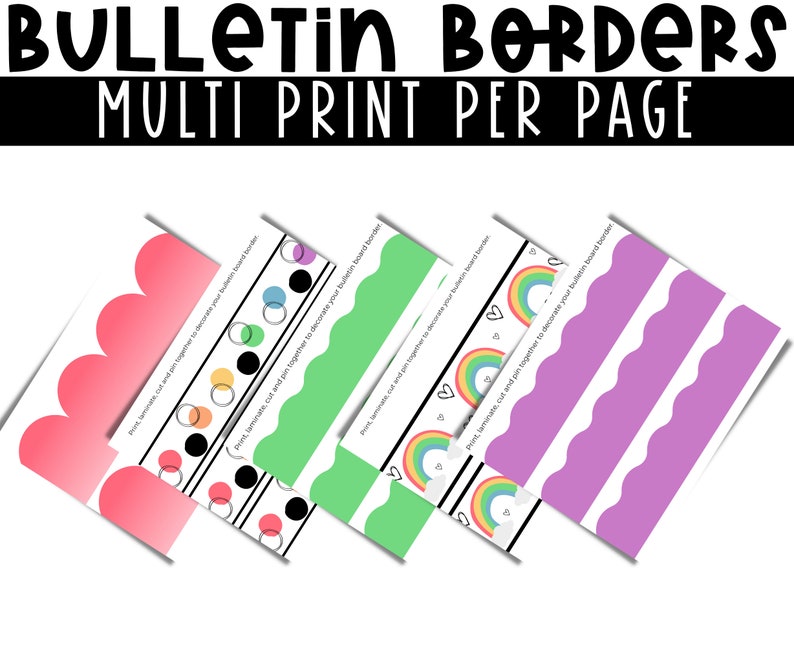 Rainbow Bulletin Board Kit Back to School Editable Bulletin - Etsy