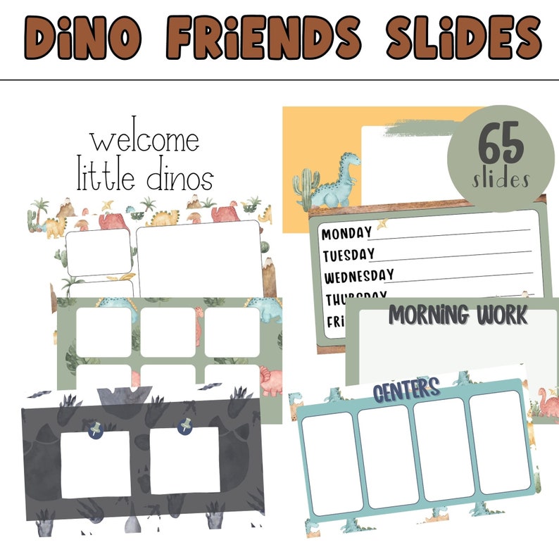 DINOSAUR Classroom Slides. Dino Slides, Rotation Slides, Classroom ...