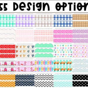 Solid and Pattern Bulletin Board Borders Bundle. 200 Designs! Modern ...