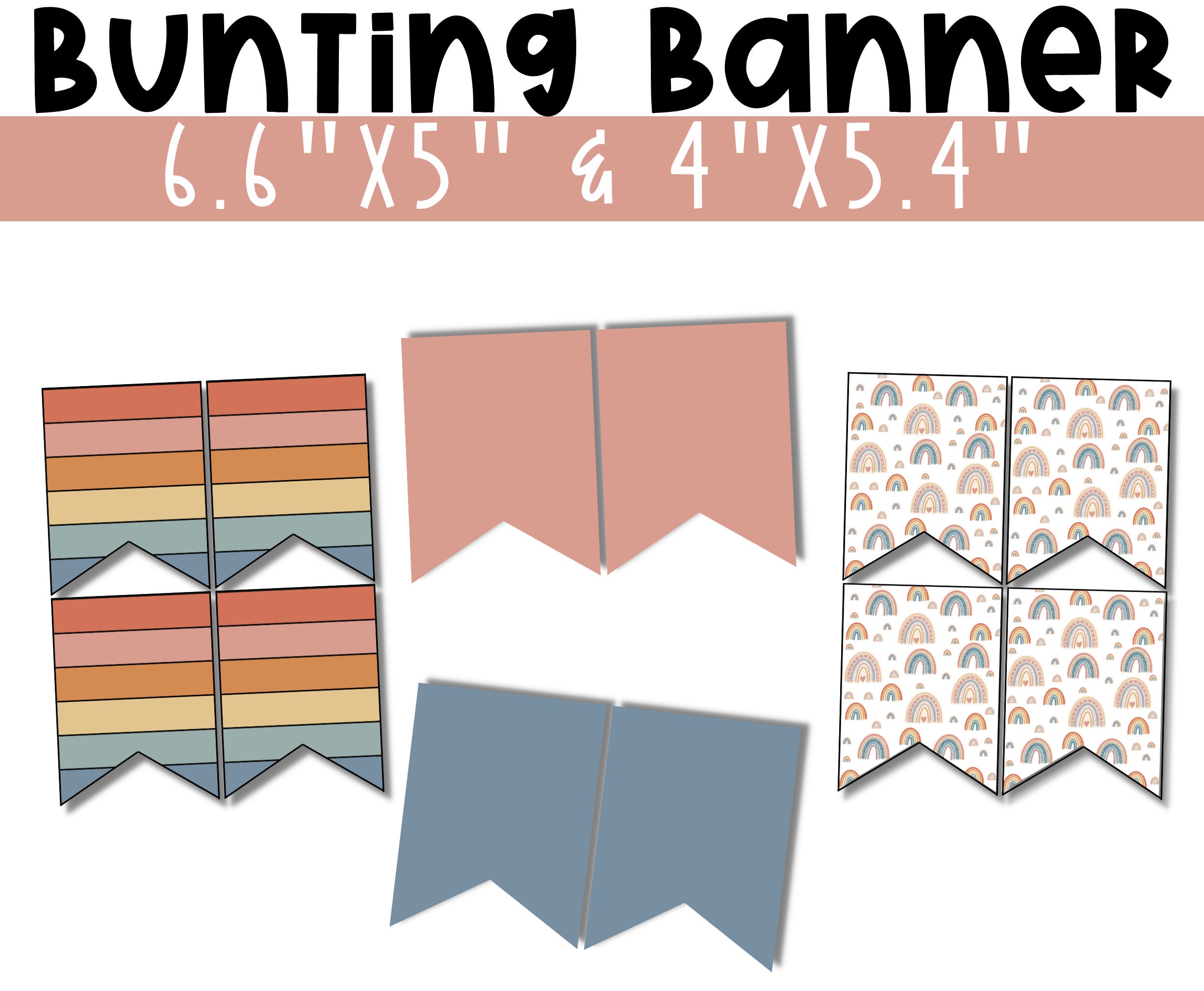 Boho Rainbow Back to School Bulletin Board Kit | Easy and Modern ...