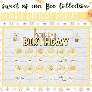 Bee Editable CLASSROOM DECOR Bundle | Elementary Classroom Decor ...