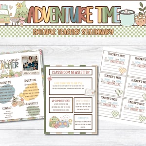 Adventure Time Theme Editable CLASSROOM DECOR Bundle | Elementary ...