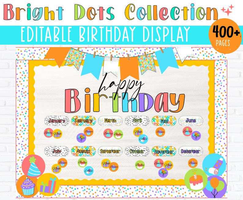 Bright Dots CLASSROOM DECOR Full Bundle Meet the Teacher - Etsy