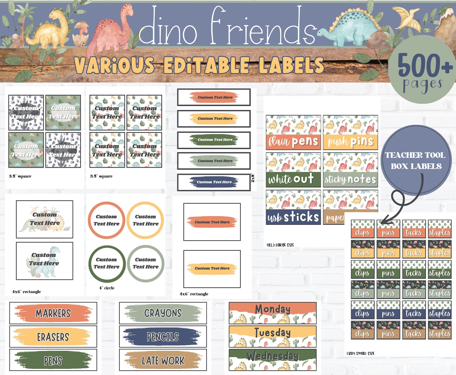 Dino-mite Classroom Decor Bundle: Roar Into Learning Fun With ...