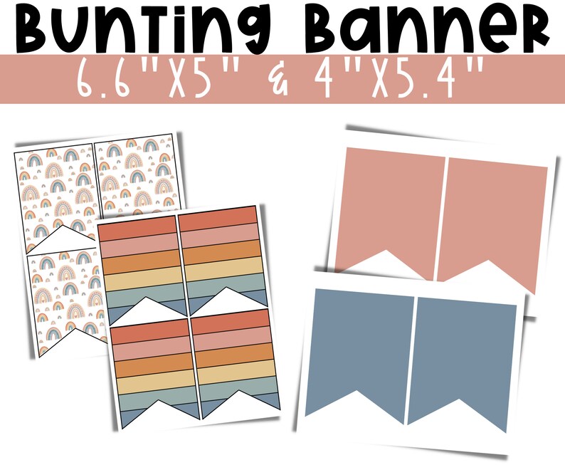 Boho Rainbow Classroom Birthday Display Rustic Boho - Etsy