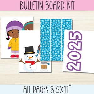 Preschool January Bulletin Board Kit | Printable Bulletin Borders | New ...