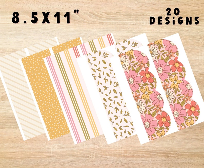 Groovy & Floral Bulletin Board Borders. Colorful Printable - Etsy