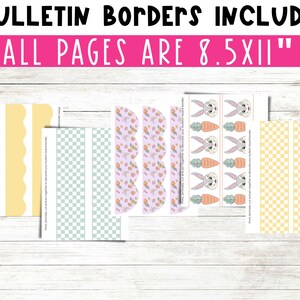 Groovy Easter Bunny Spring Bulletin Kit. Retro Easter Bulletin Kit ...