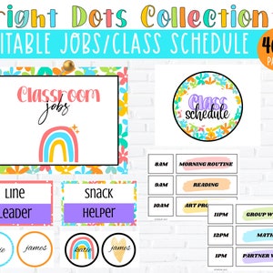 Bright Dots CLASSROOM DECOR Full Bundle Meet the Teacher | Shapes | Abc ...