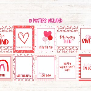 Valentine Bulletin Board Kit Printable. Heart Day Classroom Decor ...