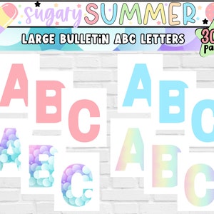 Pastel Summer Popsicle Theme Editable Classroom Decor Bundle | Modern ...