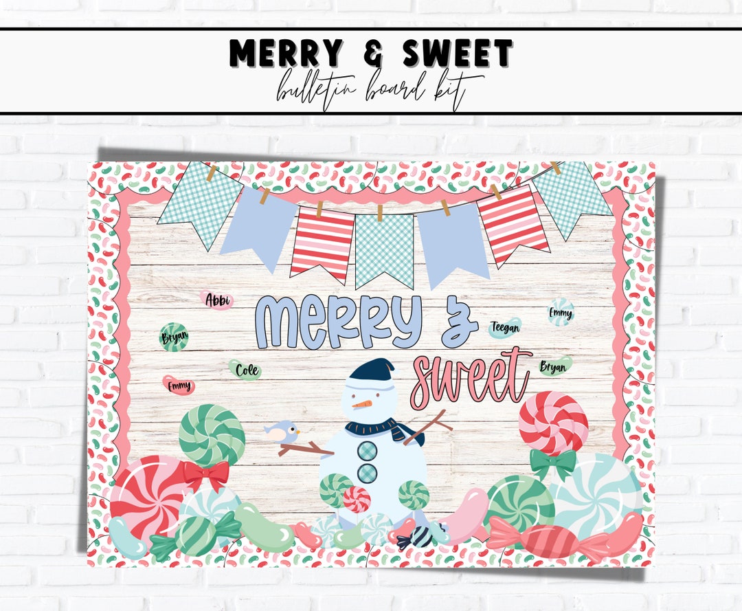 Pastel Snowman Bulletin Board Kit | Warm Winter Wishes | Winter Warm ...