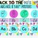 90's Theme Editable CLASSROOM DECOR Bundle | Elementary Classroom Decor ...