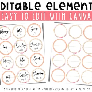 Flower Classroom Birthday Display | Wildflower Classroom Decor | Modern ...