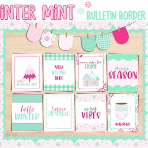 Winter Bulletin Board Kit Printable. Snowman Classroom Decor. January ...