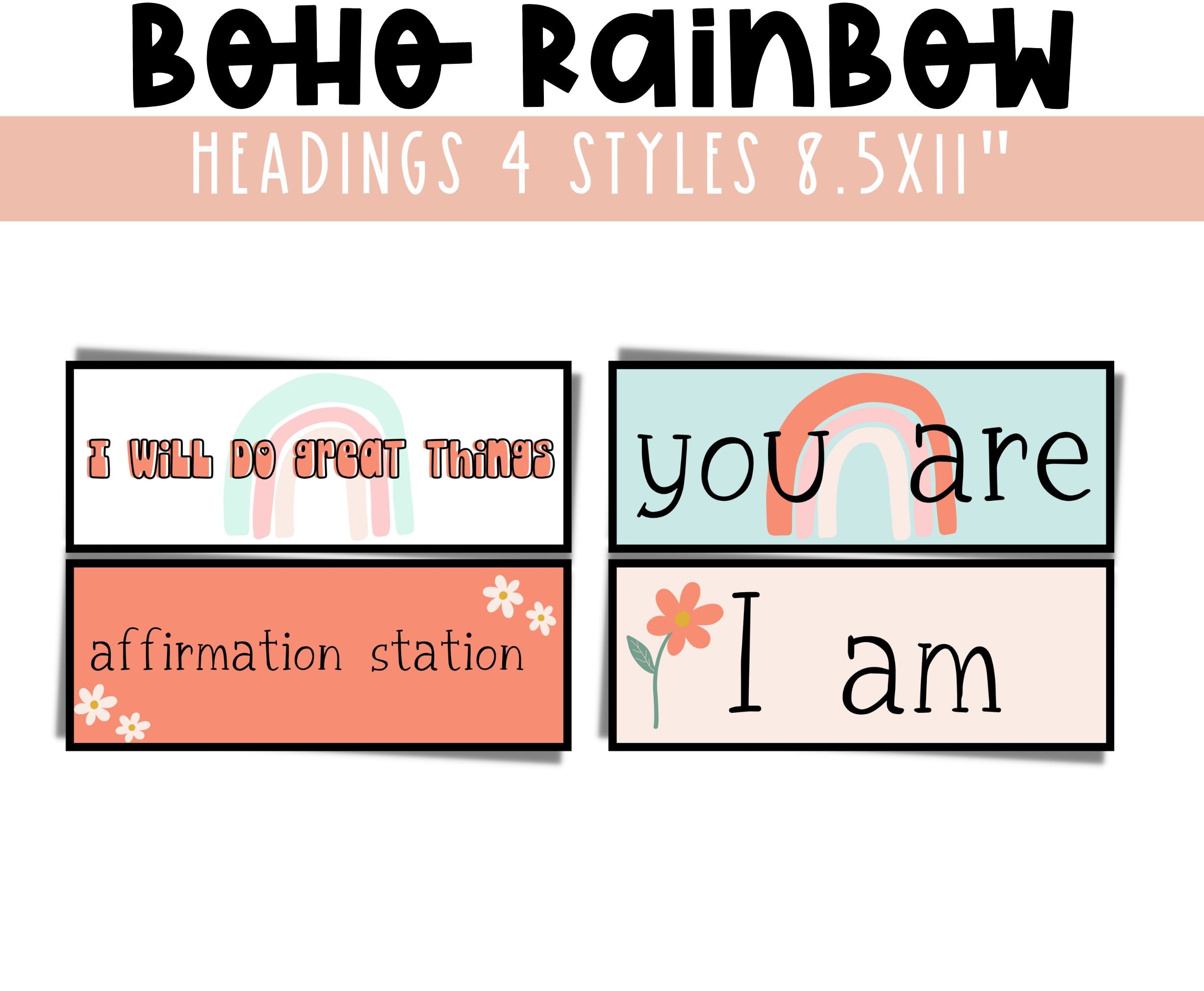 Affirmation Station & Bulletin Board Kit. Positive Classroom. You ...