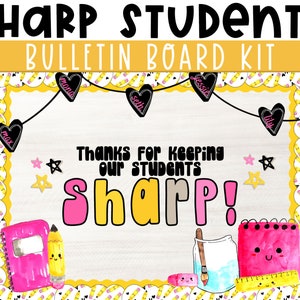 Sharp Students Bright Bulletin Kit. Class Bulletin Board. School Theme ...