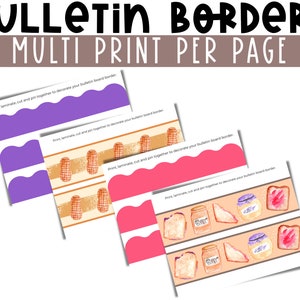 Learning Toast Peanut Butter and Jelly Theme Bulletin Board Kit | Easy ...