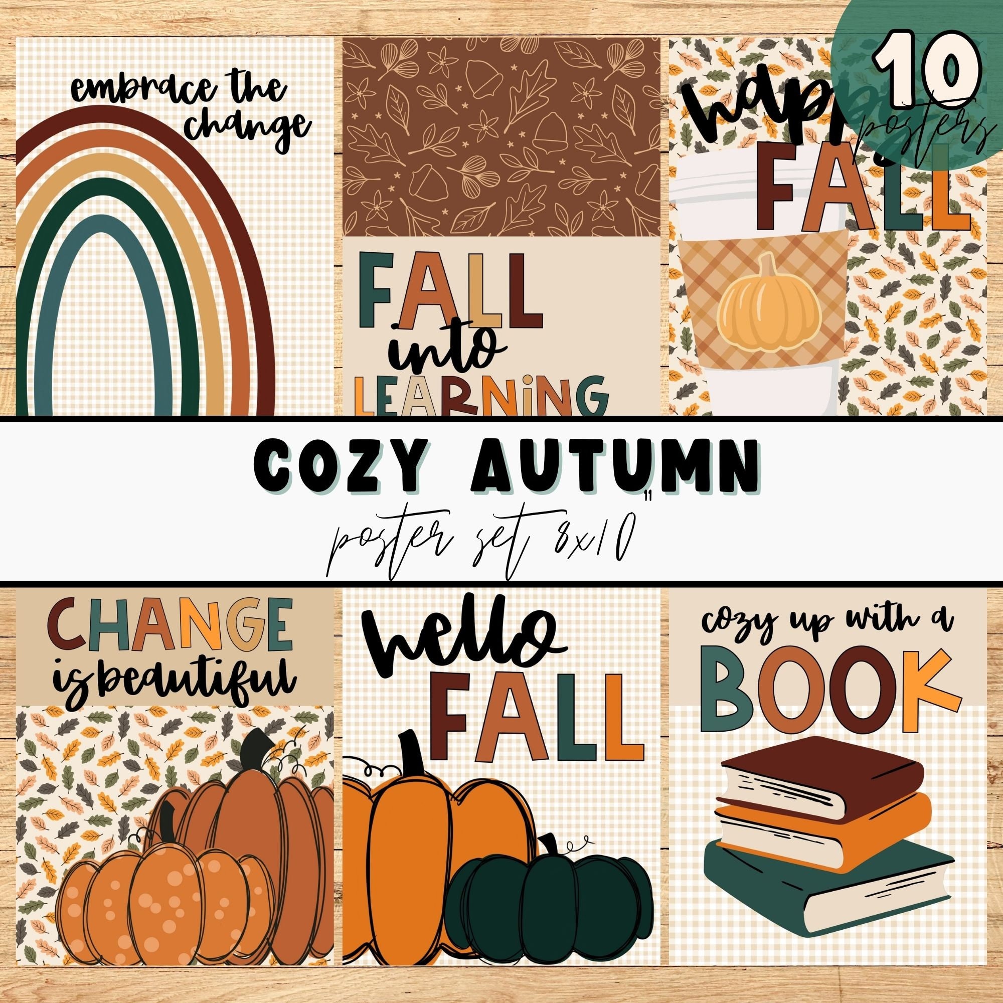Fall Classroom Posters Cozy Autumn Classroom Fall Bulletin - Etsy