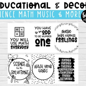 CLASSROOM Poster Bundle| Educational CLASSROOM Decor Posters| Bulletin ...