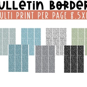 Boho Dots Bulletin Border Bundle. Calm Classroom Decor. Printable ...