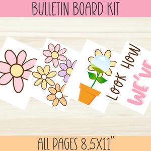 Look How We've Grown Bulletin Board Kit. Editable Growth Chart Bulletin ...