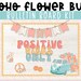 Boho Flower Bus Theme Editable Bulletin Board Kit Modern - Etsy