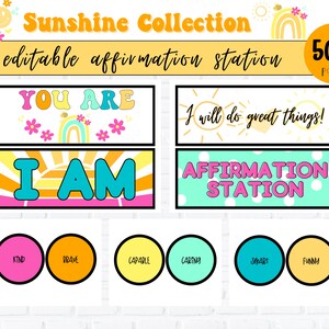 Bright Sunshine Editable CLASSROOM DECOR Bundle | Elementary Classroom ...