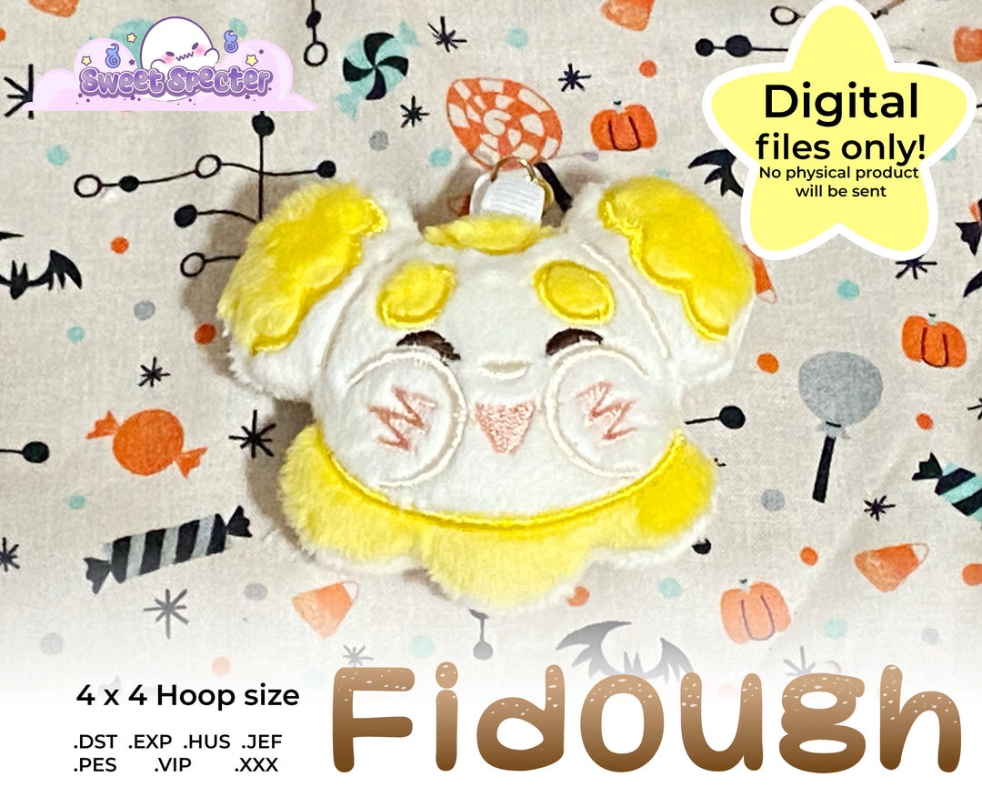 In the Hoop Plush Pokemon Fidough Includes Instructions 4x4 ITH Plushie ...