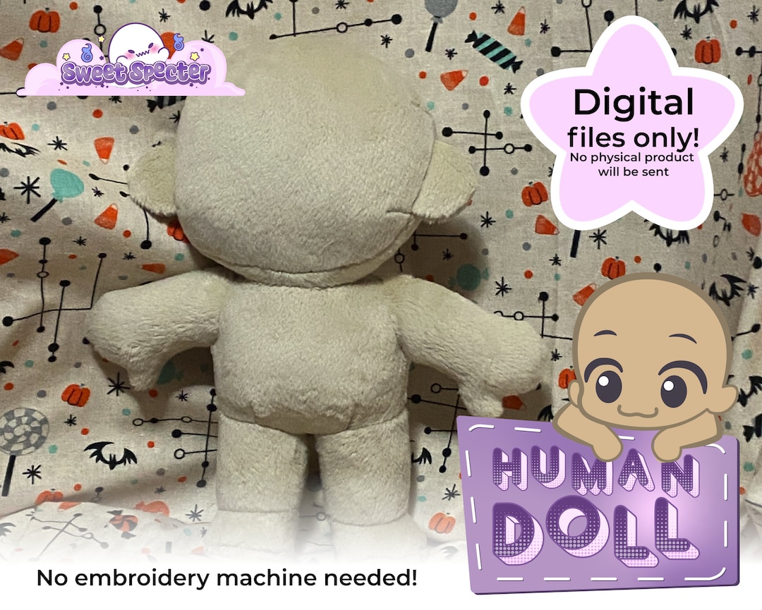 Human Doll Person Plushie Plush Sewing Pattern Includes Instructions - Etsy
